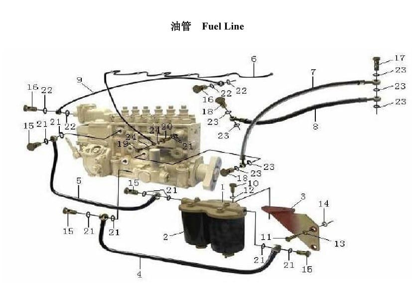FILTR PALIWA ORYGINAŁ WEICHAI 1000588583A 900501 A&P PARTS CZĘŚCI ...